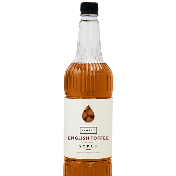 Simply Syrups English Toffee Syrup 1 Litre Bottle – Coffee 1652