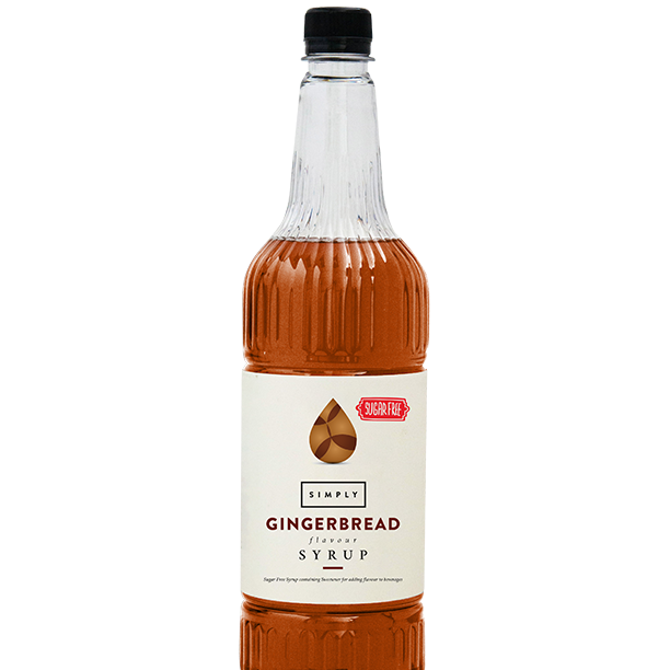 Simply Syrups Sugar Free Gingerbread Syrup 1 Litre Bottle – Coffee 1652
